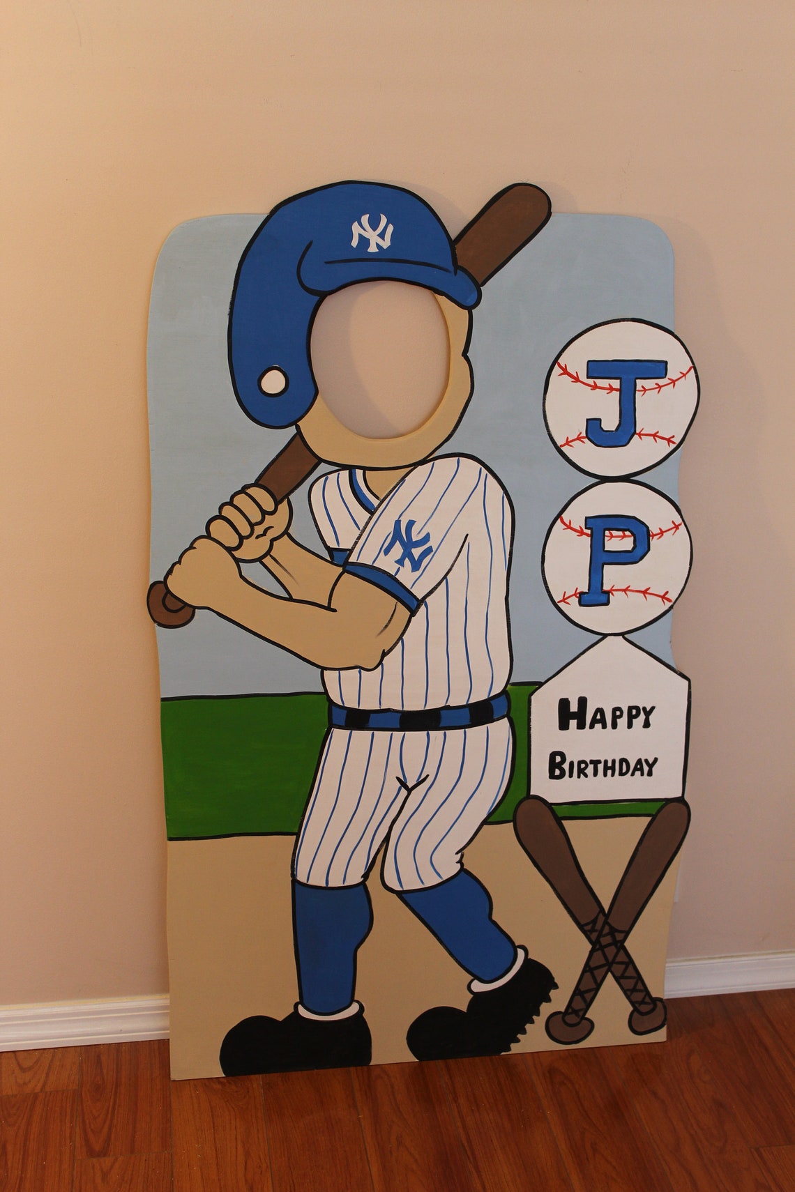 Baseball Photo Booth Prop Wooden . Personalized Baseball - Etsy