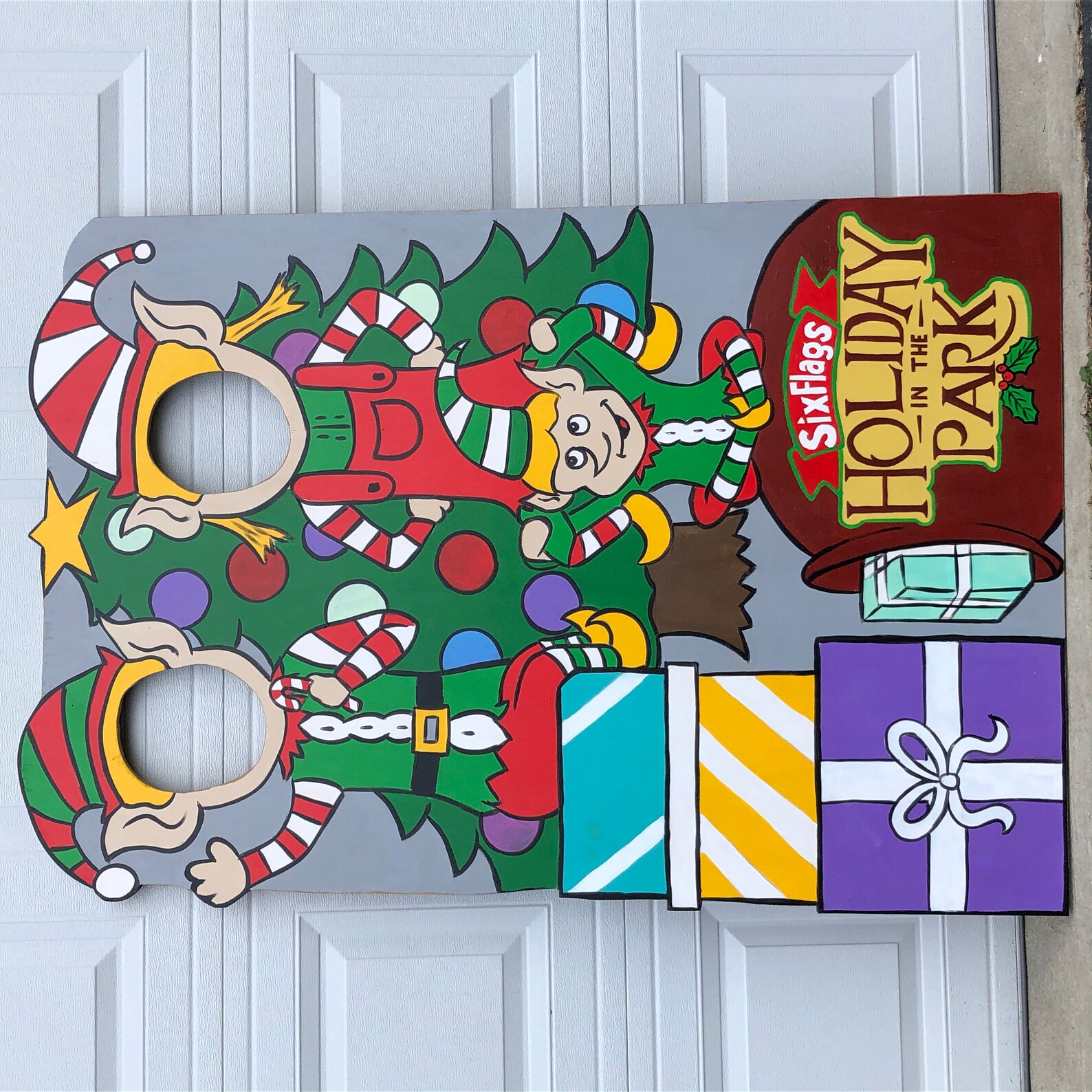 Christmas Elves Photo Op Prop Large Festival Photo Booth - Etsy