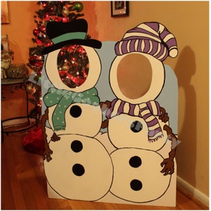 Snowman Wooden Photo Booth Prop - Etsy