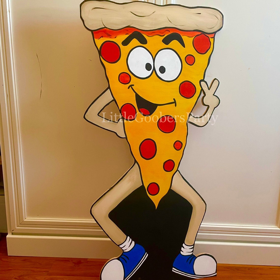 Pizza Party Pizza Photo Booth Prop Cutout and Balloon Holder - Etsy