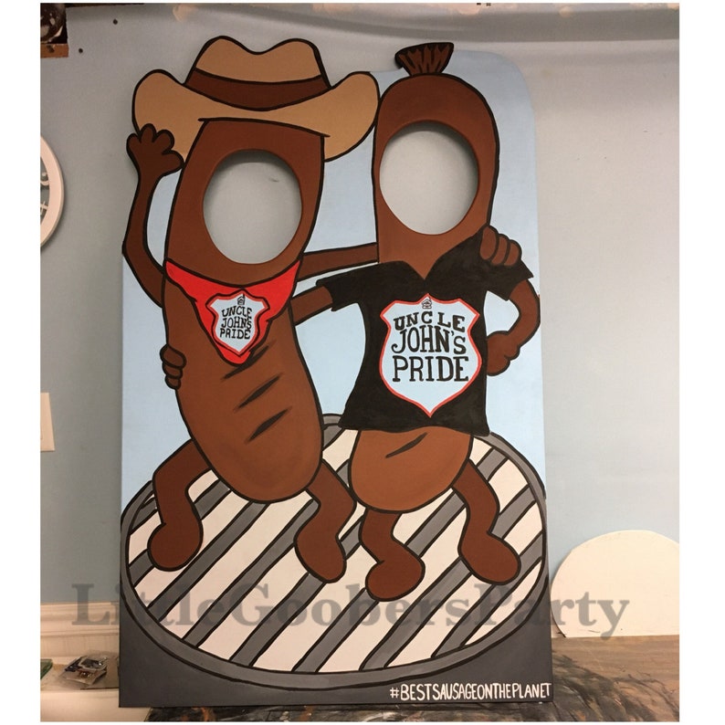 Hand-painted Sausage Photo Booth Prop: Outdoor Party Decoration - Etsy