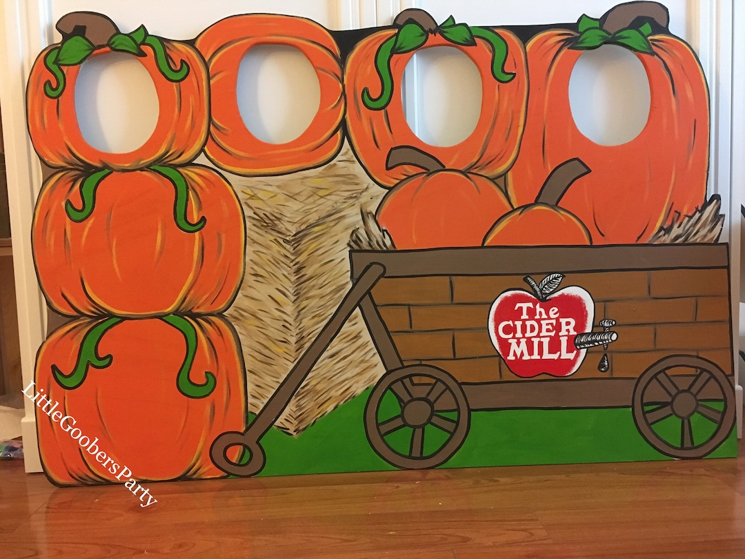 Pumpkin Patch Photo Booth Board (wooden) Fall Festival Photo Board - Etsy