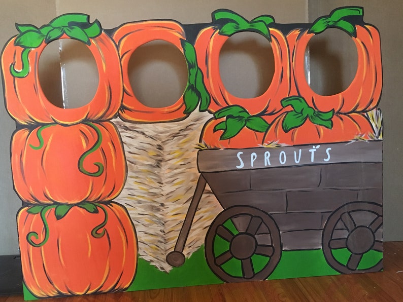 Pumpkin Patch Photo Booth Board: Hand-painted Fall Festival Decor - Etsy
