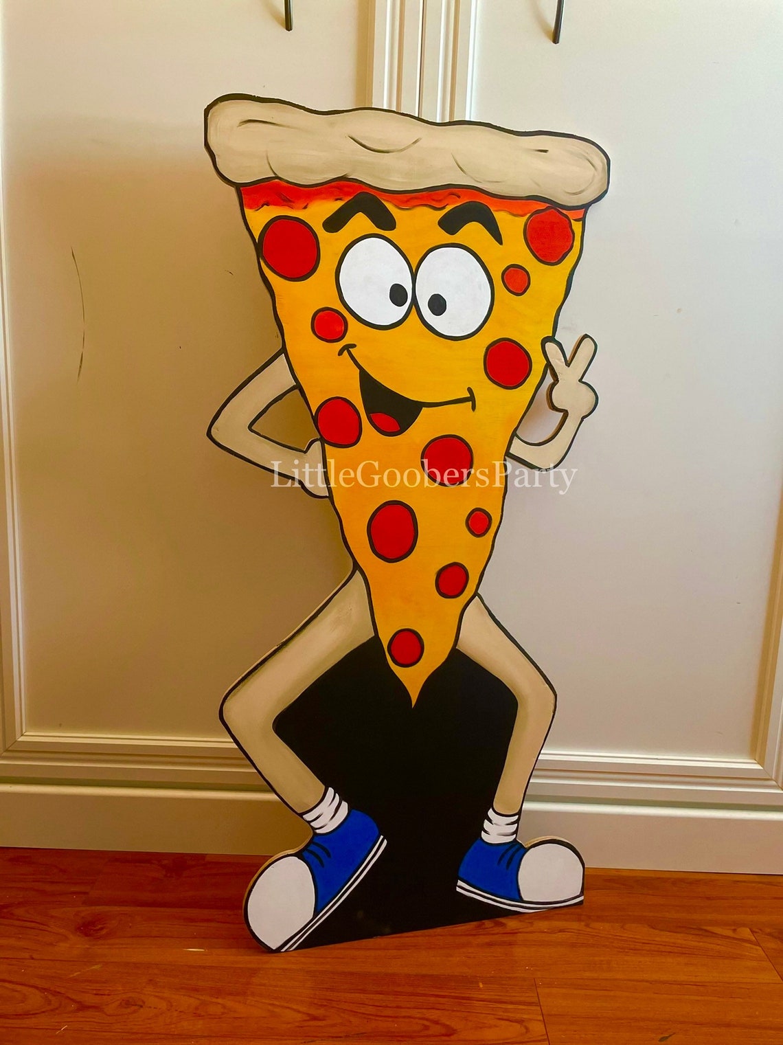 Pizza Party, Pizza Photo Booth Prop Cutout and Balloon Holder - Etsy