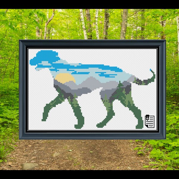 Irish Wolfhound Embroidery - Etsy