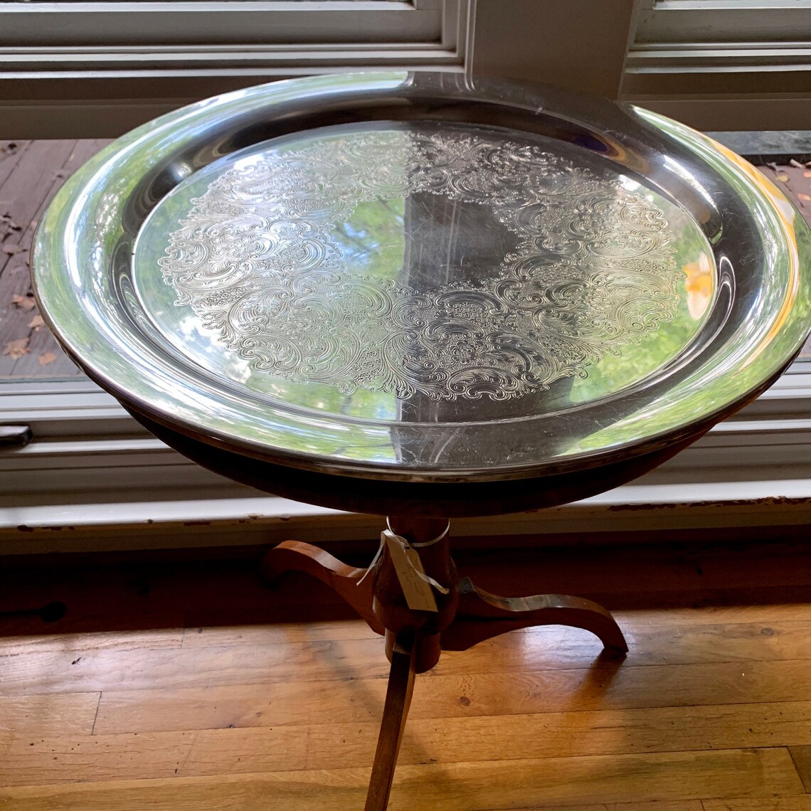 Vintage Gorham Round Silver Tray Very Large 21 in Diameter - Etsy