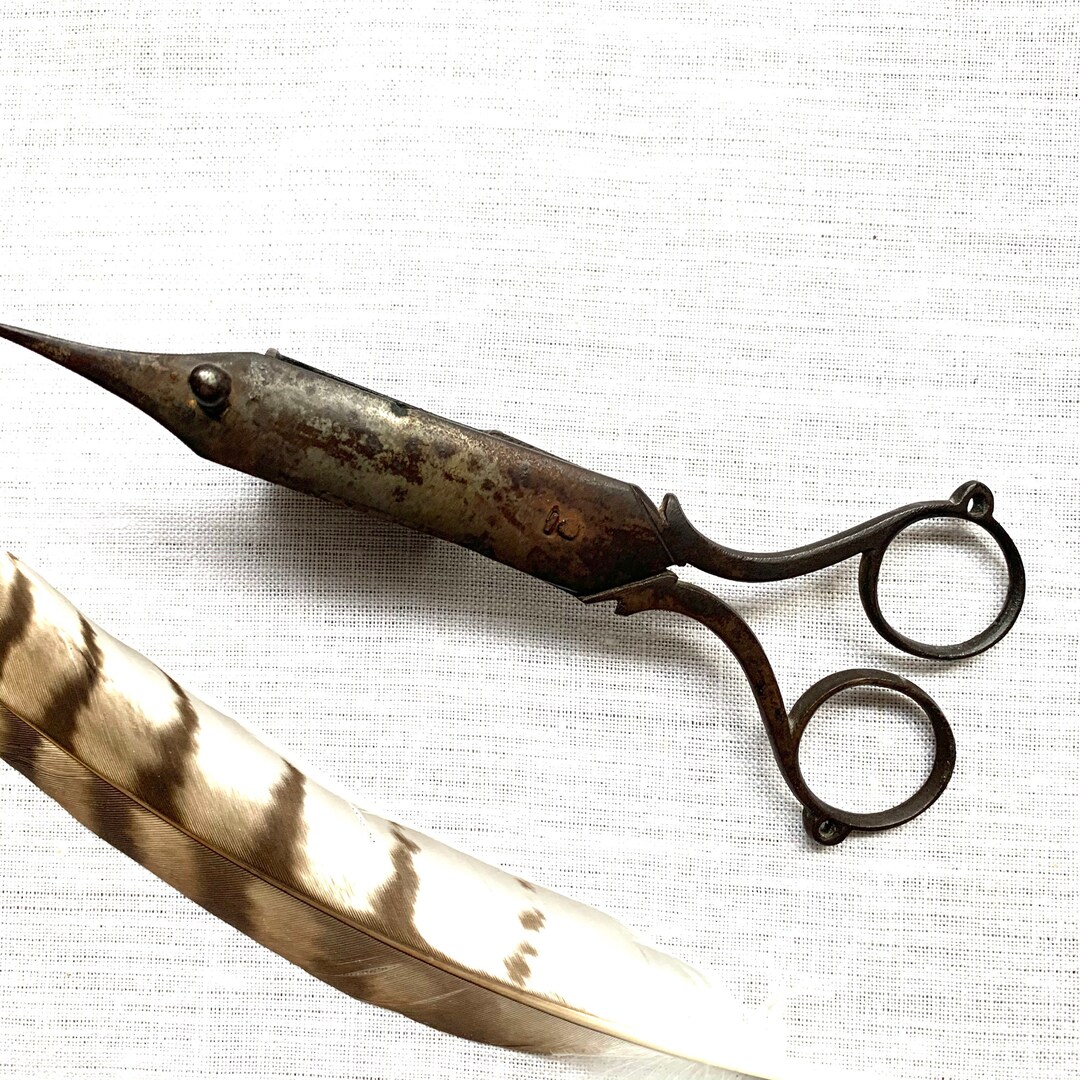 Antique Candle Snuffer, Wick Trimming Scissors, Decorative Patina ...