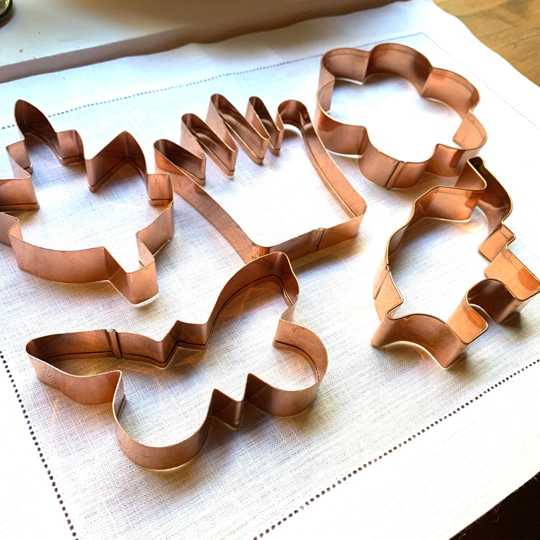 Large Copper Cookie Cutters, Christmas Baking, Fall Season Gift ...