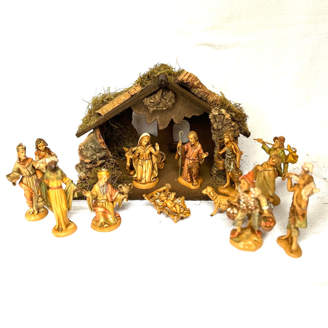 Vintage Nativity Scene by Fontanini Italy, Set of 15 Figures and the ...