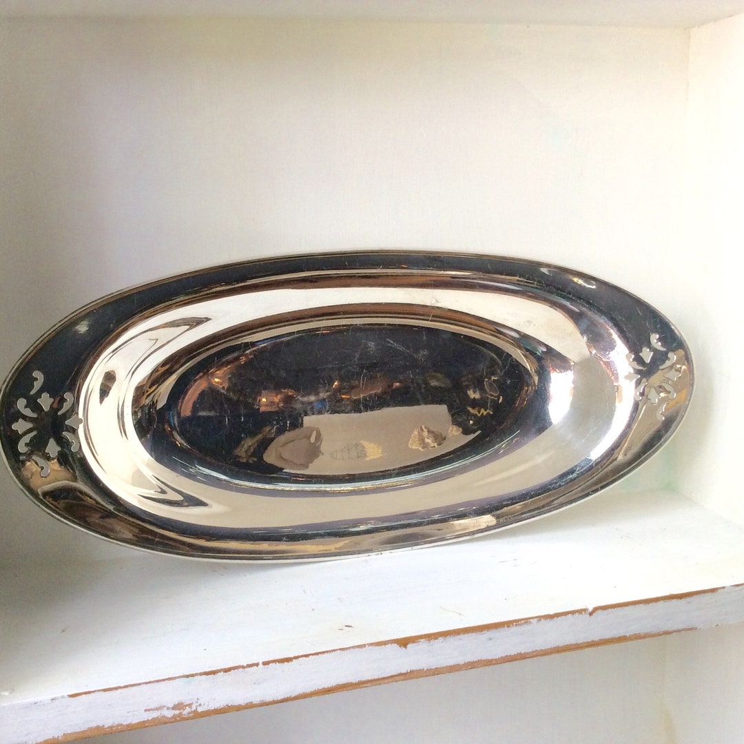 Boat Shaped Dish by Knickerbocker Silver Co. EPNS Sheffield Made in USA ...