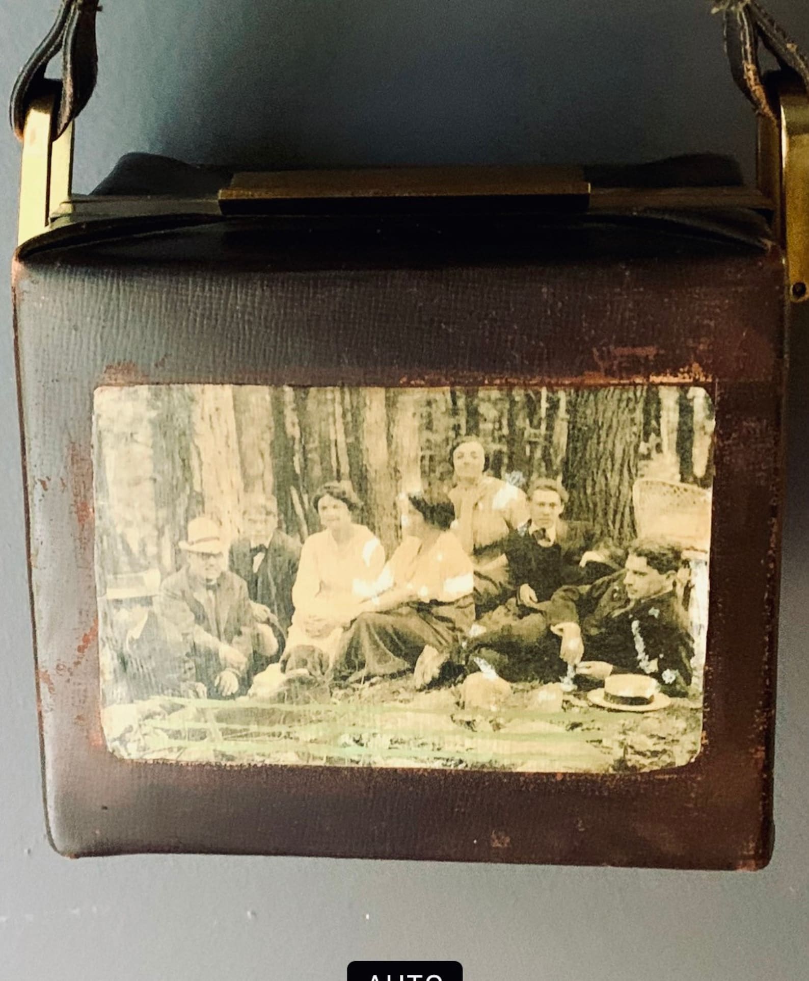 Vintage Hand Bag 1930-40 Leather Box Style Purse Very Chic - Etsy
