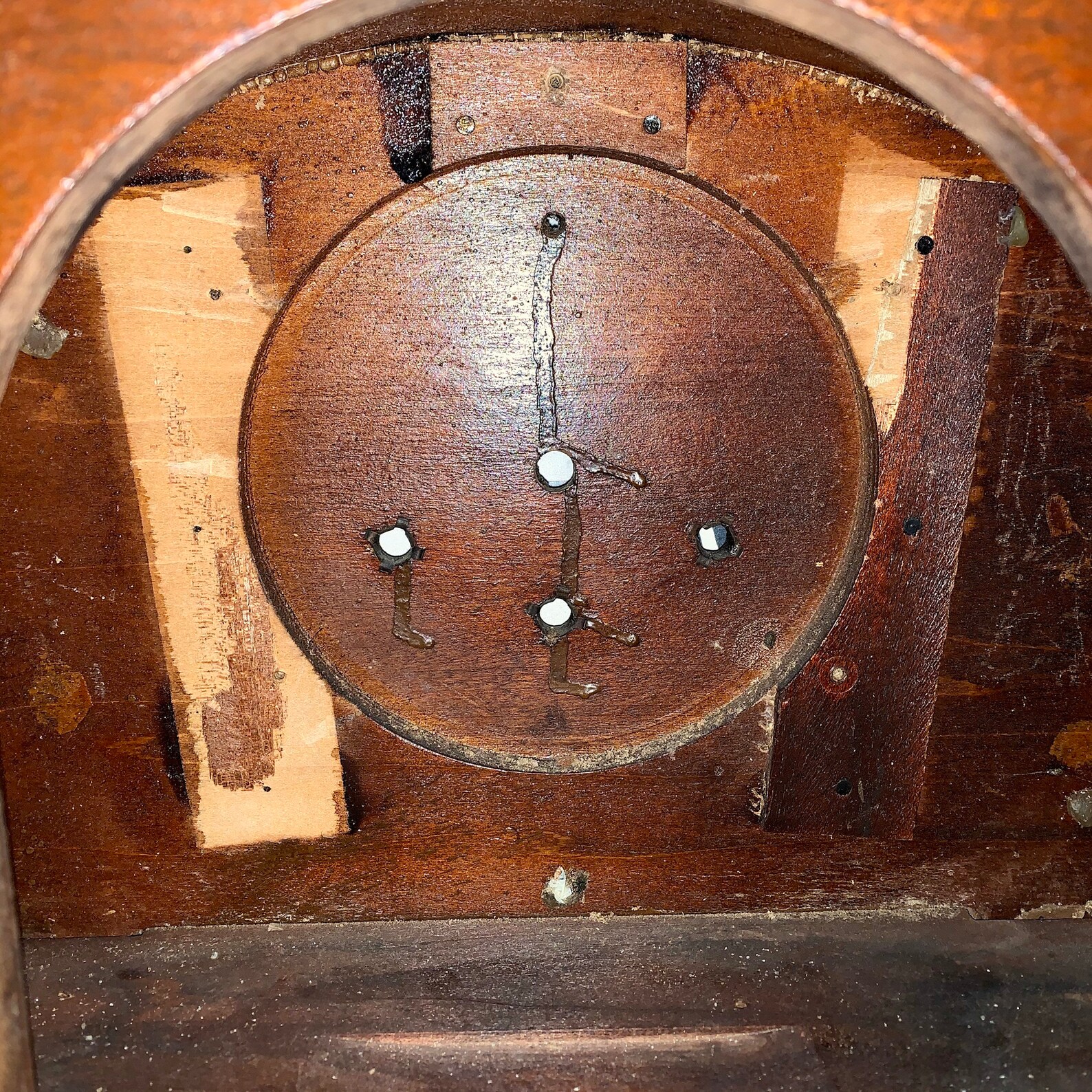 Art Deco Clock Case Empty Wooden Clock Box Signed Seth - Etsy