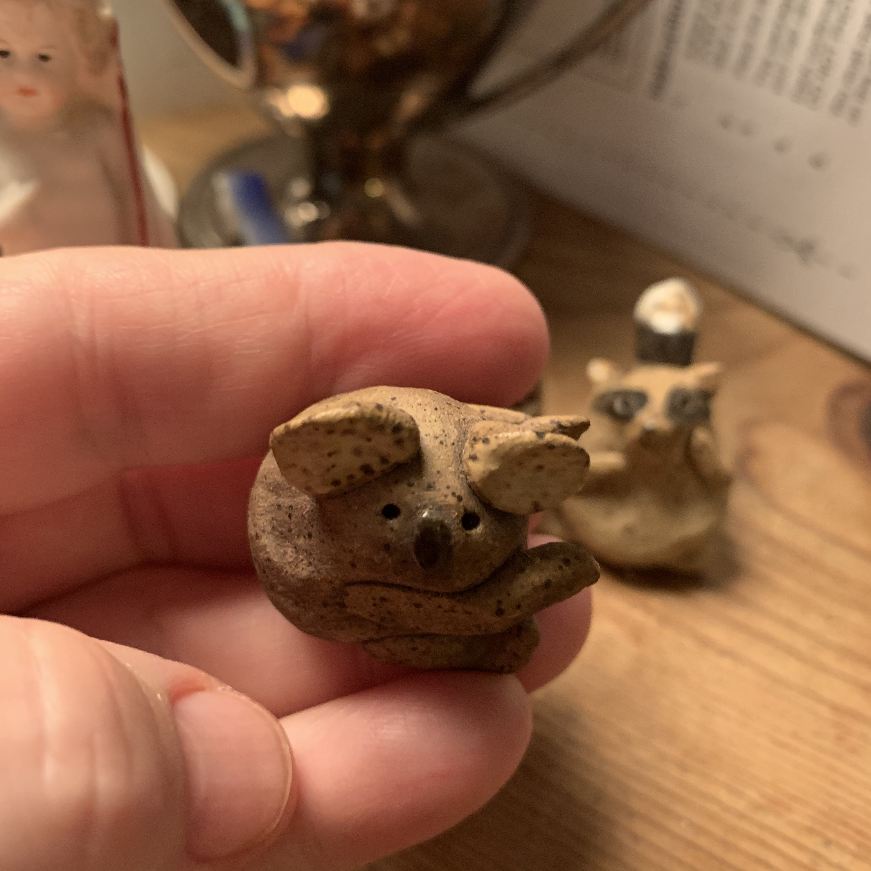 Miniature Clay Koala Bear, Mini Animals, Small Clay Sculpture - Etsy