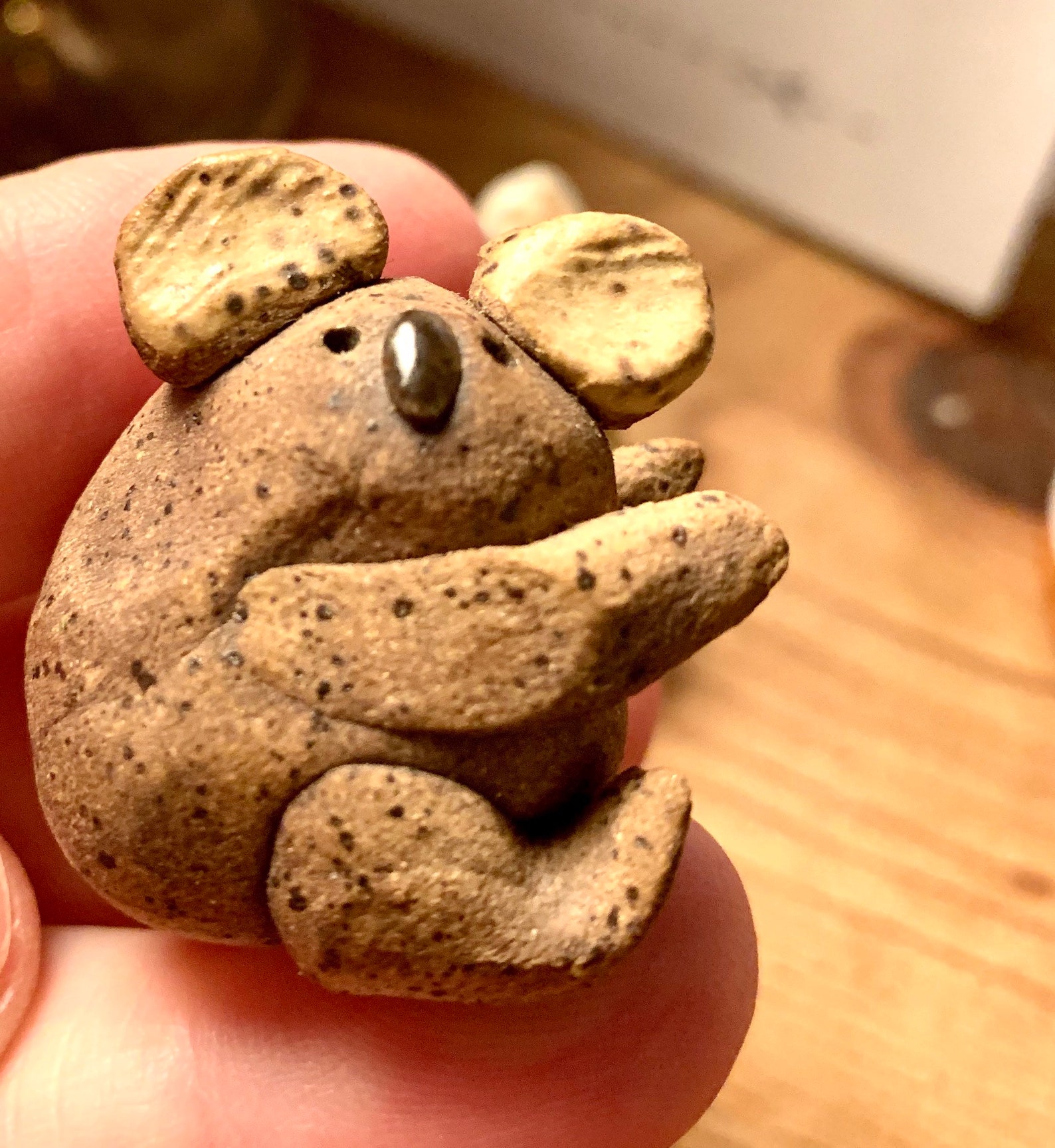 Miniature Clay Koala Bear, Mini Animals, Small Clay Sculpture - Etsy