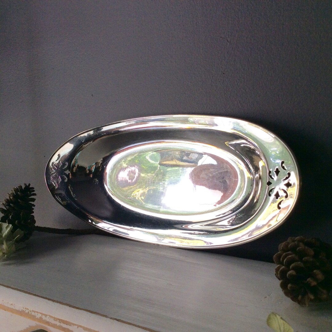 Silver Boat Shaped Dish by Knickerbocker Silver Co. EPNS - Etsy