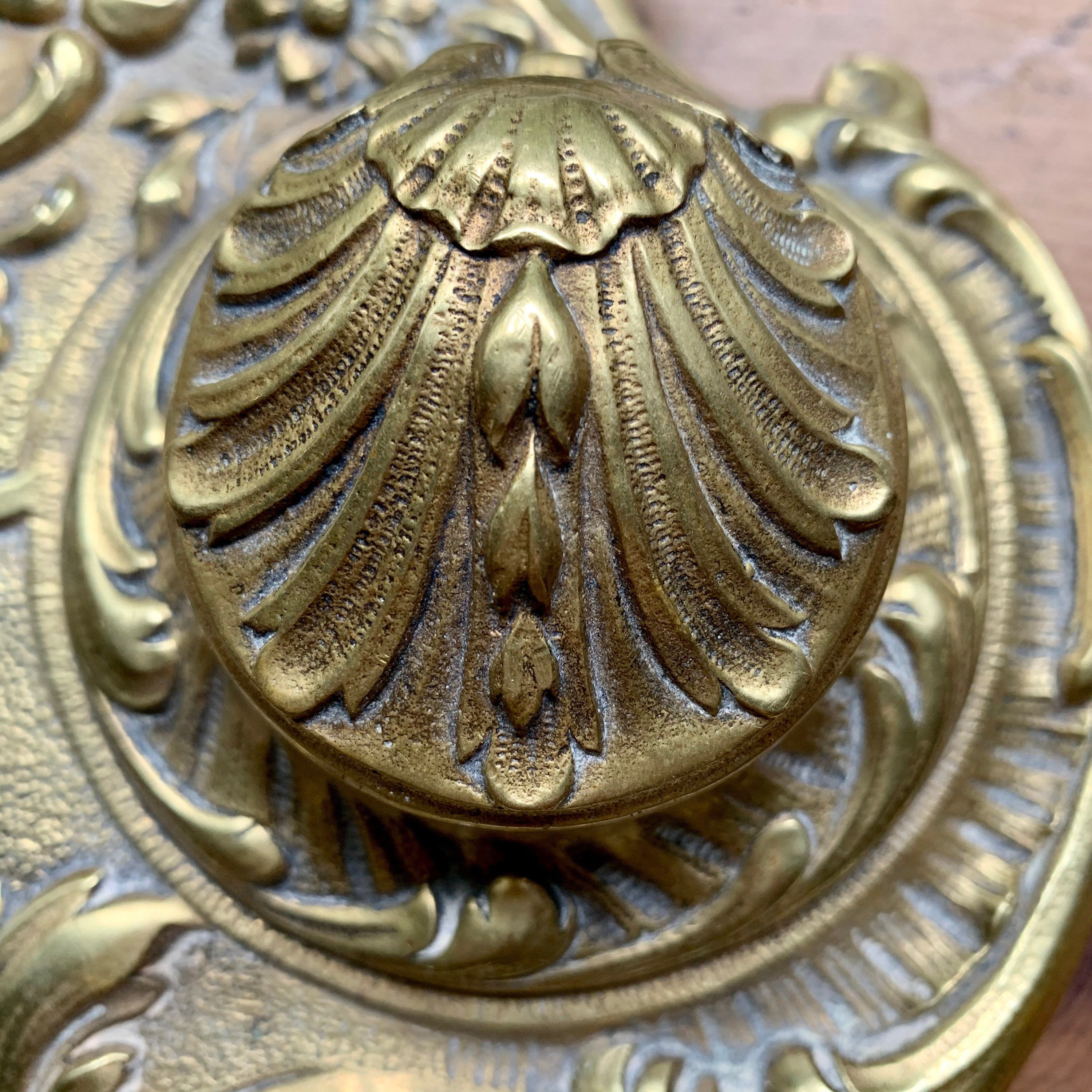 Antique French Ink and Pen Station, I.H 120 Depose, Brass Ornate Art ...