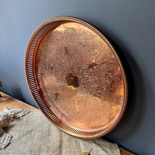 Large Copper Tray - Etsy