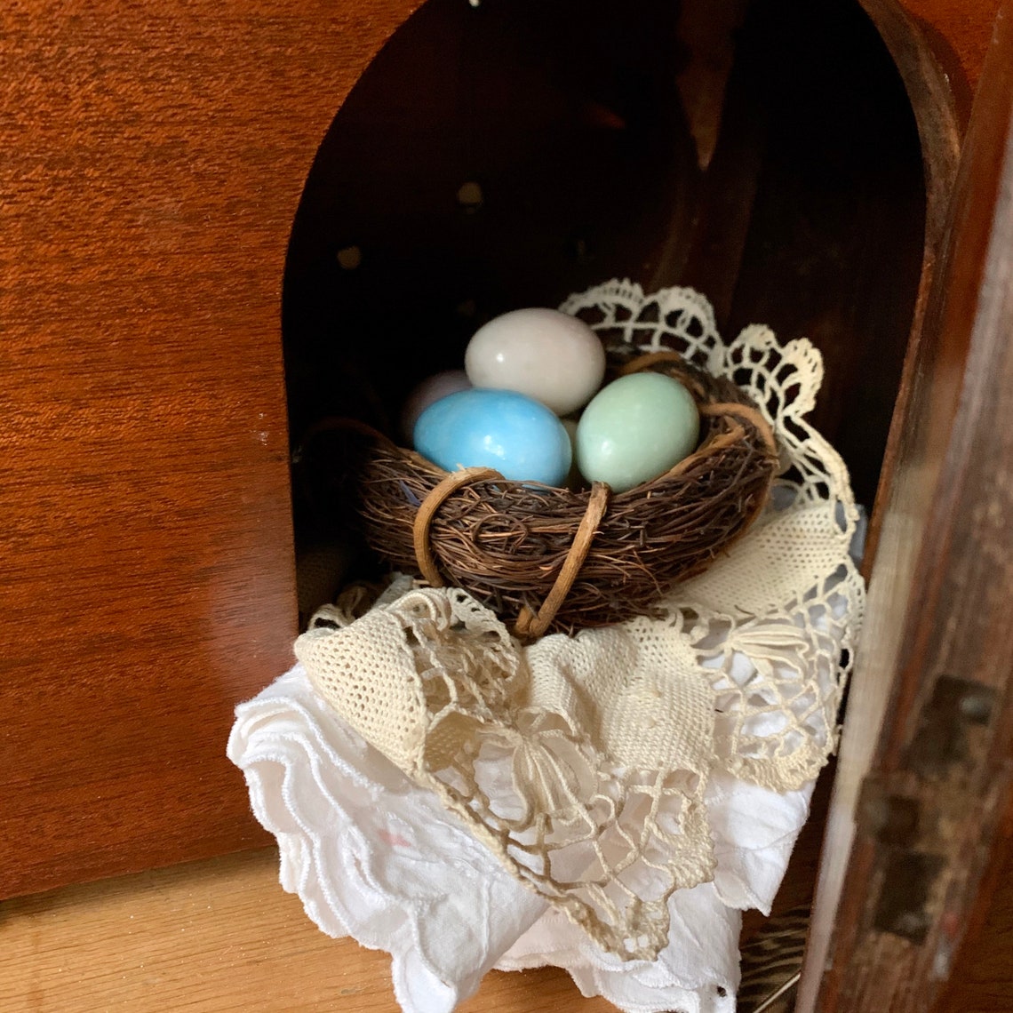 Art Deco Clock Case Empty Wooden Clock Box Signed Seth - Etsy