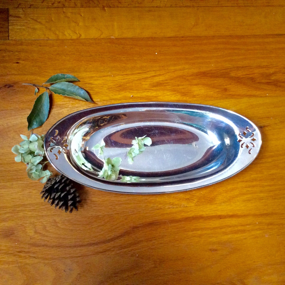 Silver Boat Shaped Dish by Knickerbocker Silver Co. EPNS - Etsy