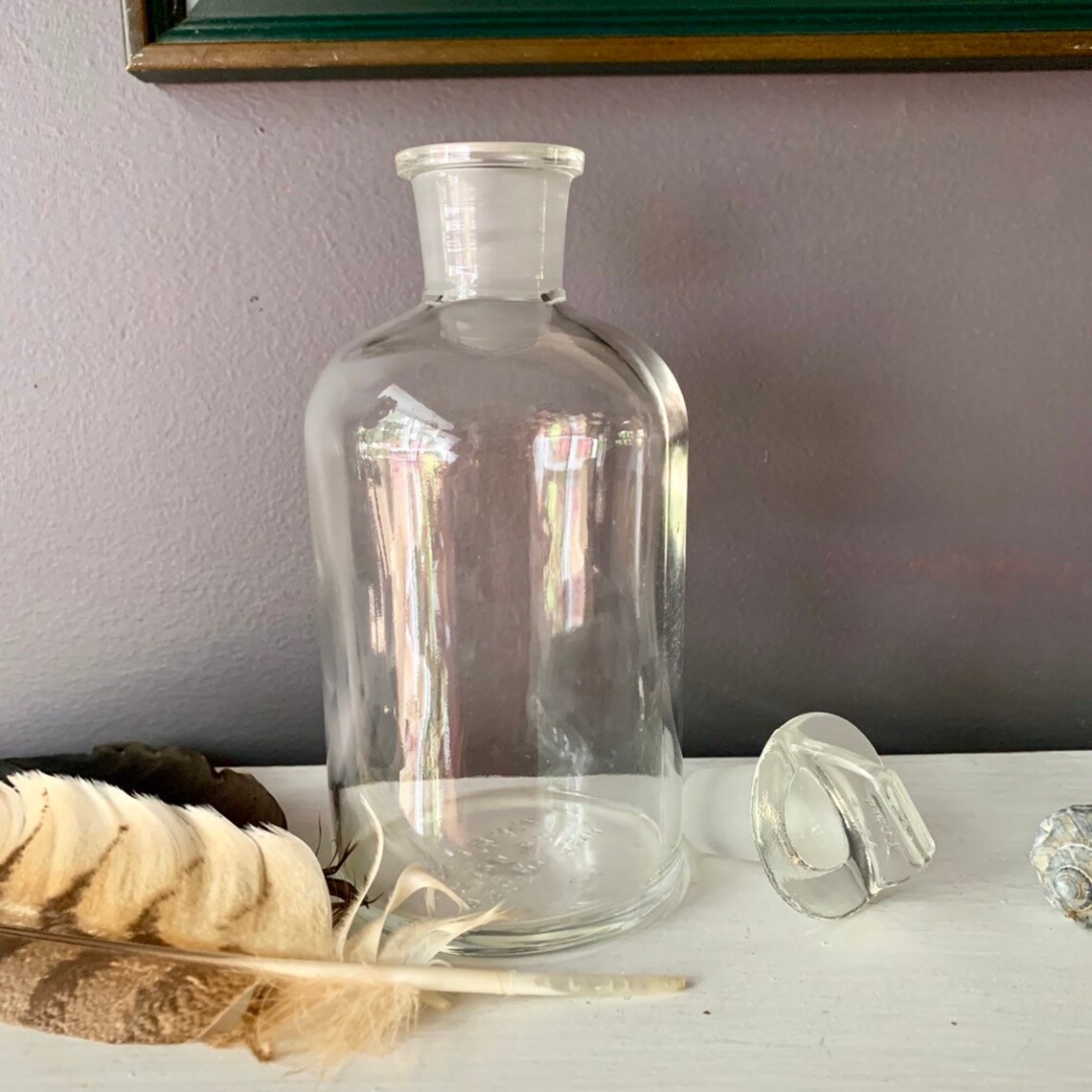 Pyrex Pharmacy Bottle With Glass Stopper Vintage Apothecary - Etsy