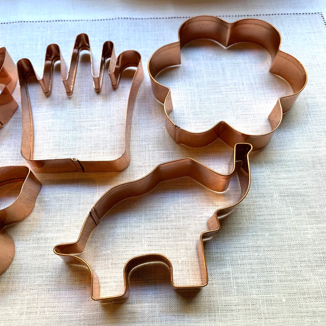 Large Copper Cookie Cutters Christmas Baking Fall Season | Etsy