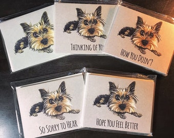 Handmade Flower Variety Note Cards Set of 5 Garden Lovers - Etsy