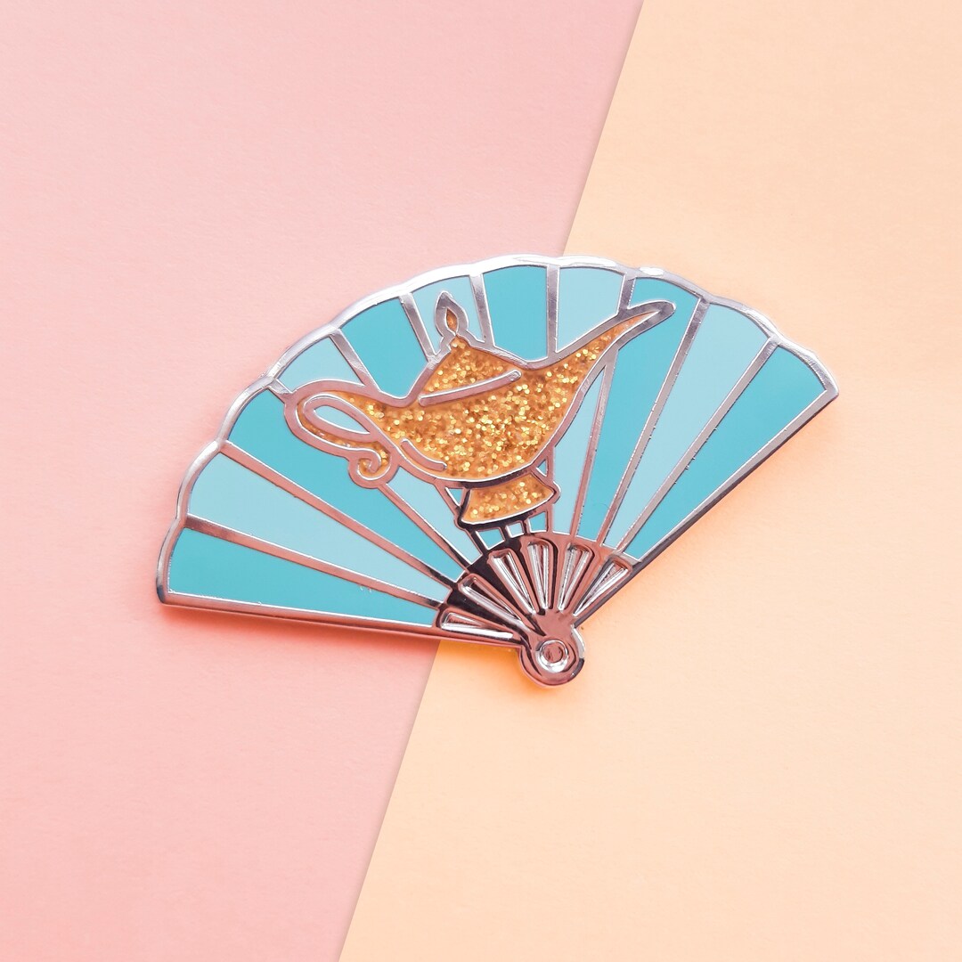 Jasmine Genie Lamp Pin Princess Fan Series L Enamel Pin L Lamp Pin L ...
