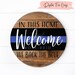 Wooden Police 'back the Blue' Door Hanger: Law Enforcement Support ...