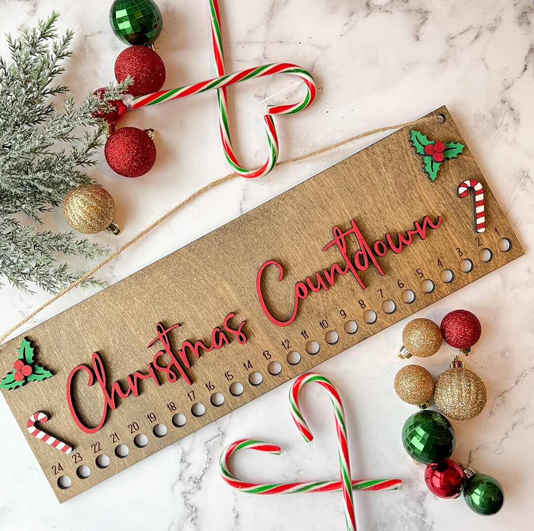 Christmas Advent Calendar Countdown, Candy Advent Calendar, Christmas ...