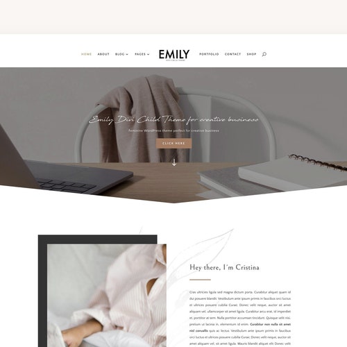 Feminine Divi Child Theme Rebel / Premium Wordpress Business - Etsy