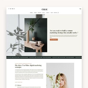 Business Coach Wordpress Theme / Divi Child Theme / Social Media ...