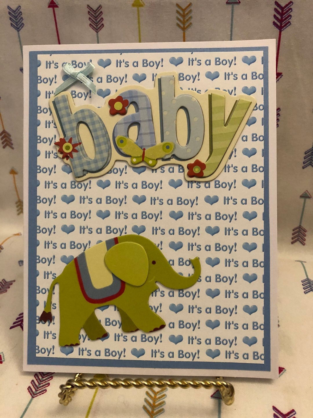 Baby Boy Card, Cute Cards, Handmade Cards, Handmade Baby Card, Baby ...