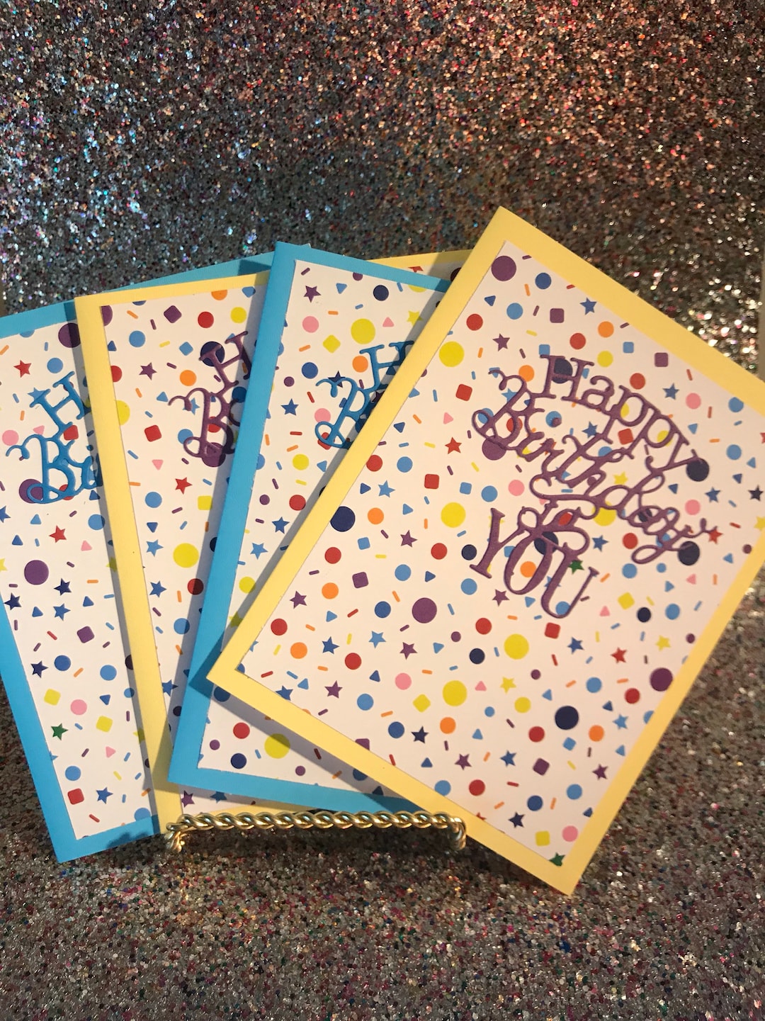 Happy Birthday Cards, Birthday Card Set, Card Set, Handmade Birthday ...