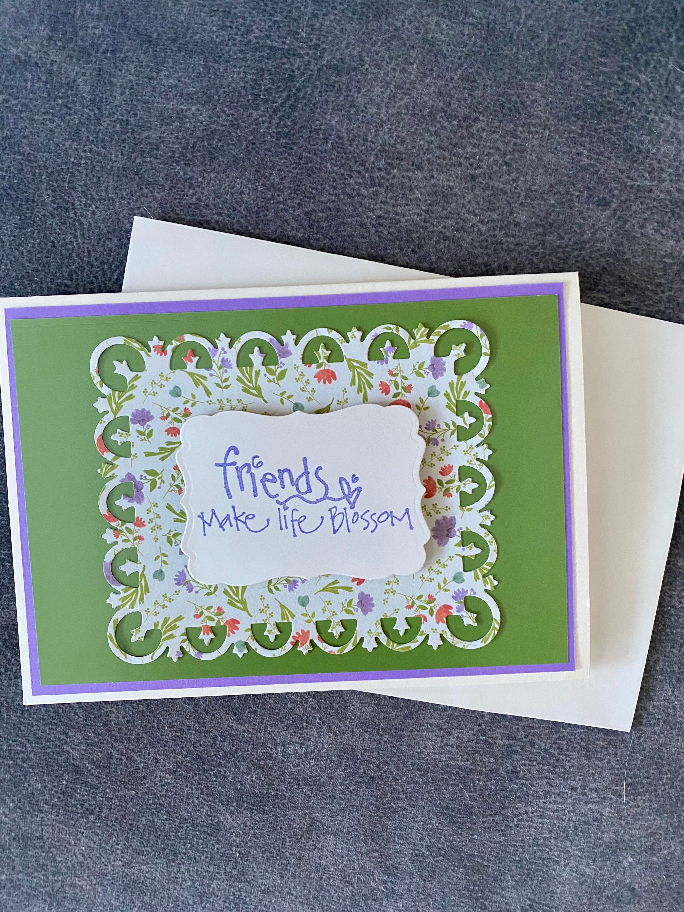 Thank You Card. Handmade Friend Card, Friendship Card, Friend Cards ...