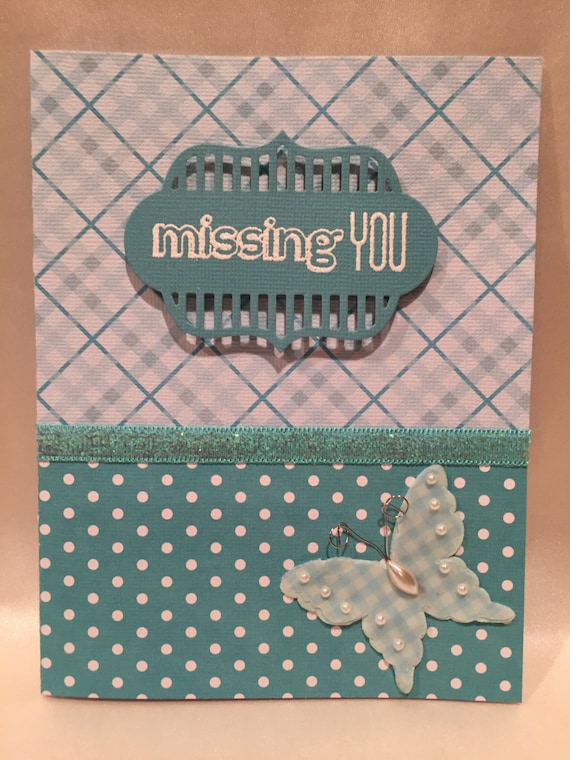 Miss You Friend Handmade Cards