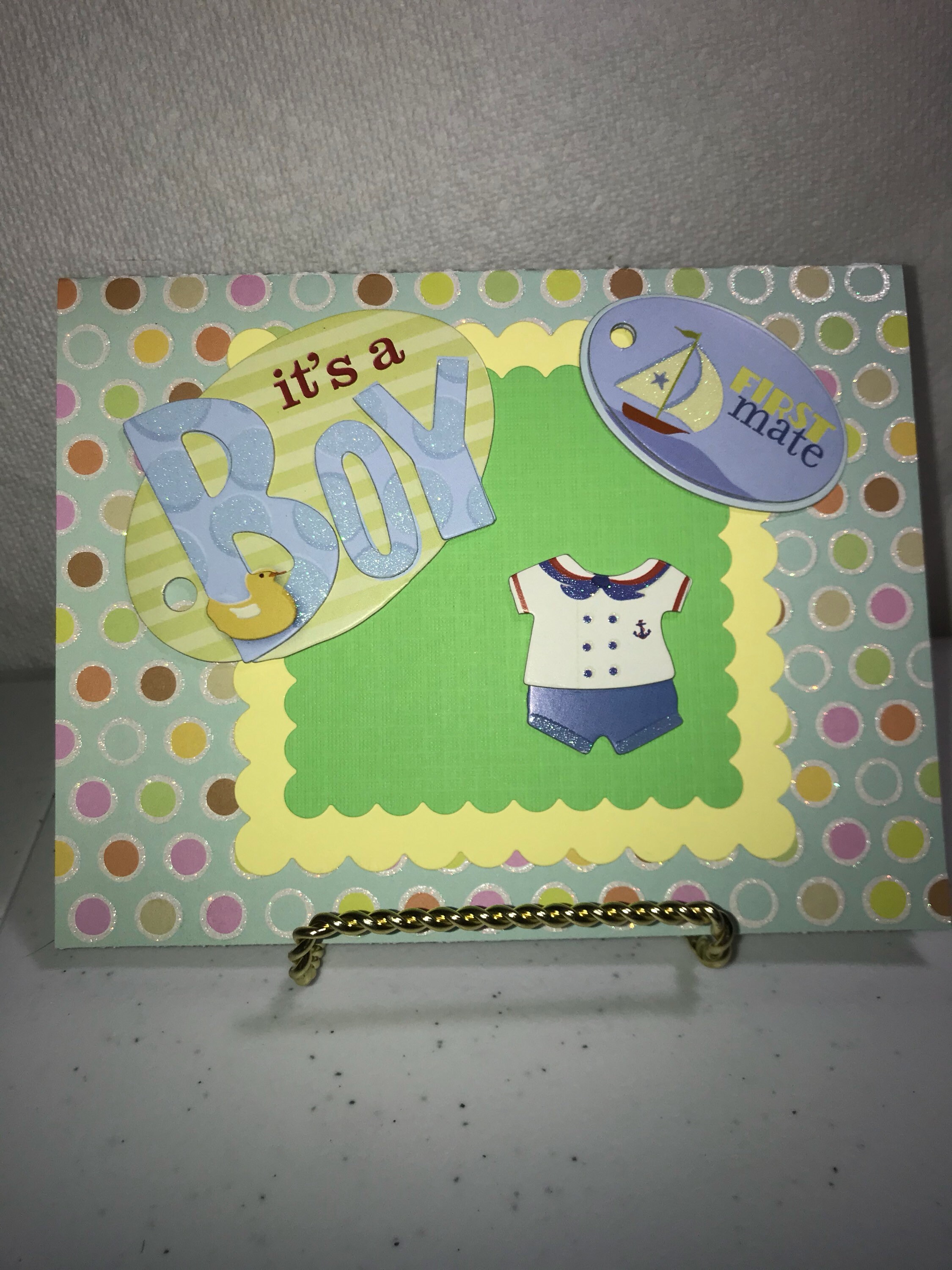 Baby Boy Card, Cute Cards, Handmade Cards, Handmade Baby Card, Pop up ...