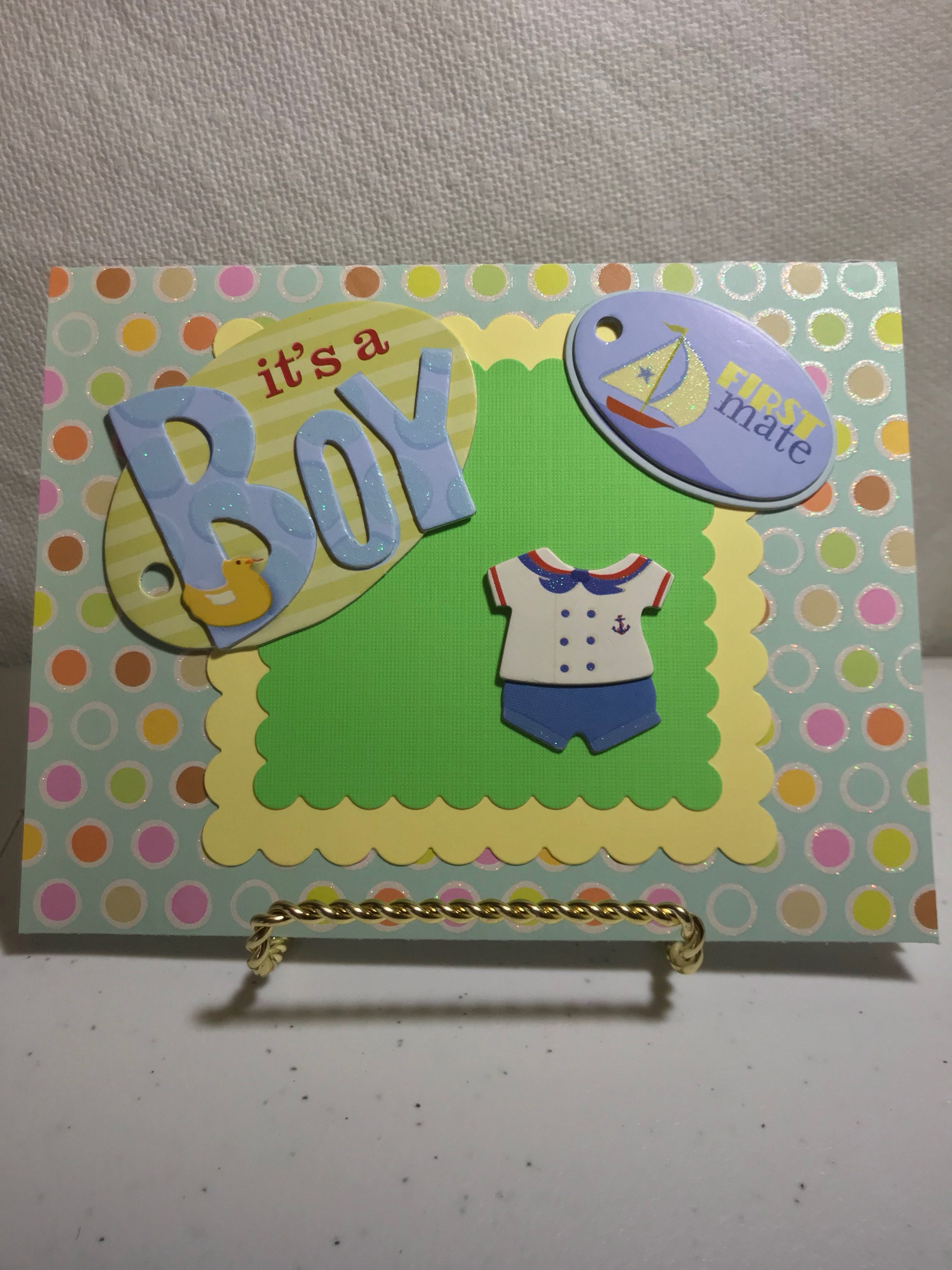 Baby Boy Card, Cute Cards, Handmade Cards, Handmade Baby Card, Pop up ...