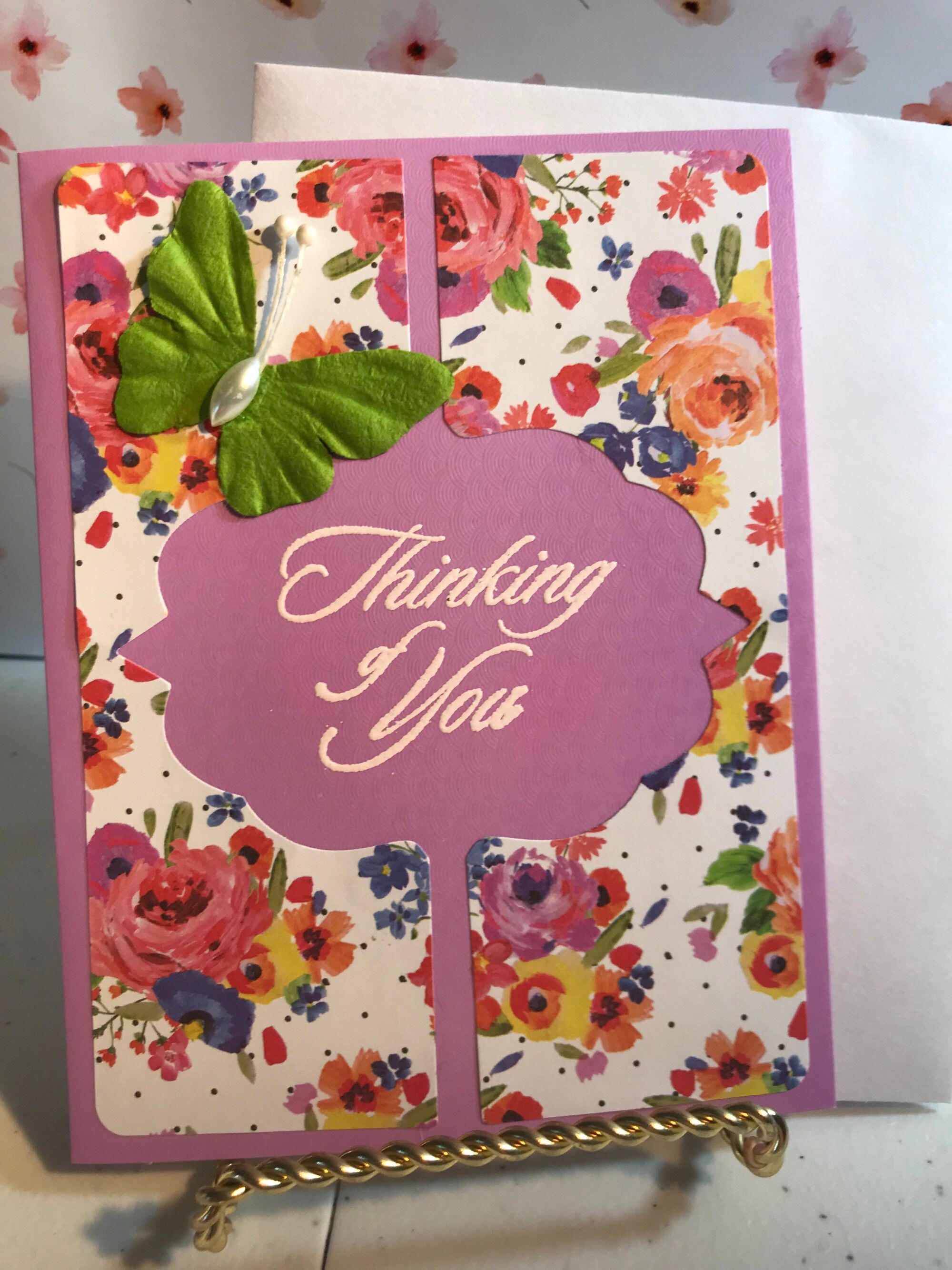 Thinking of You Card. Handmade Thinking of You Card. Handmade Friend ...