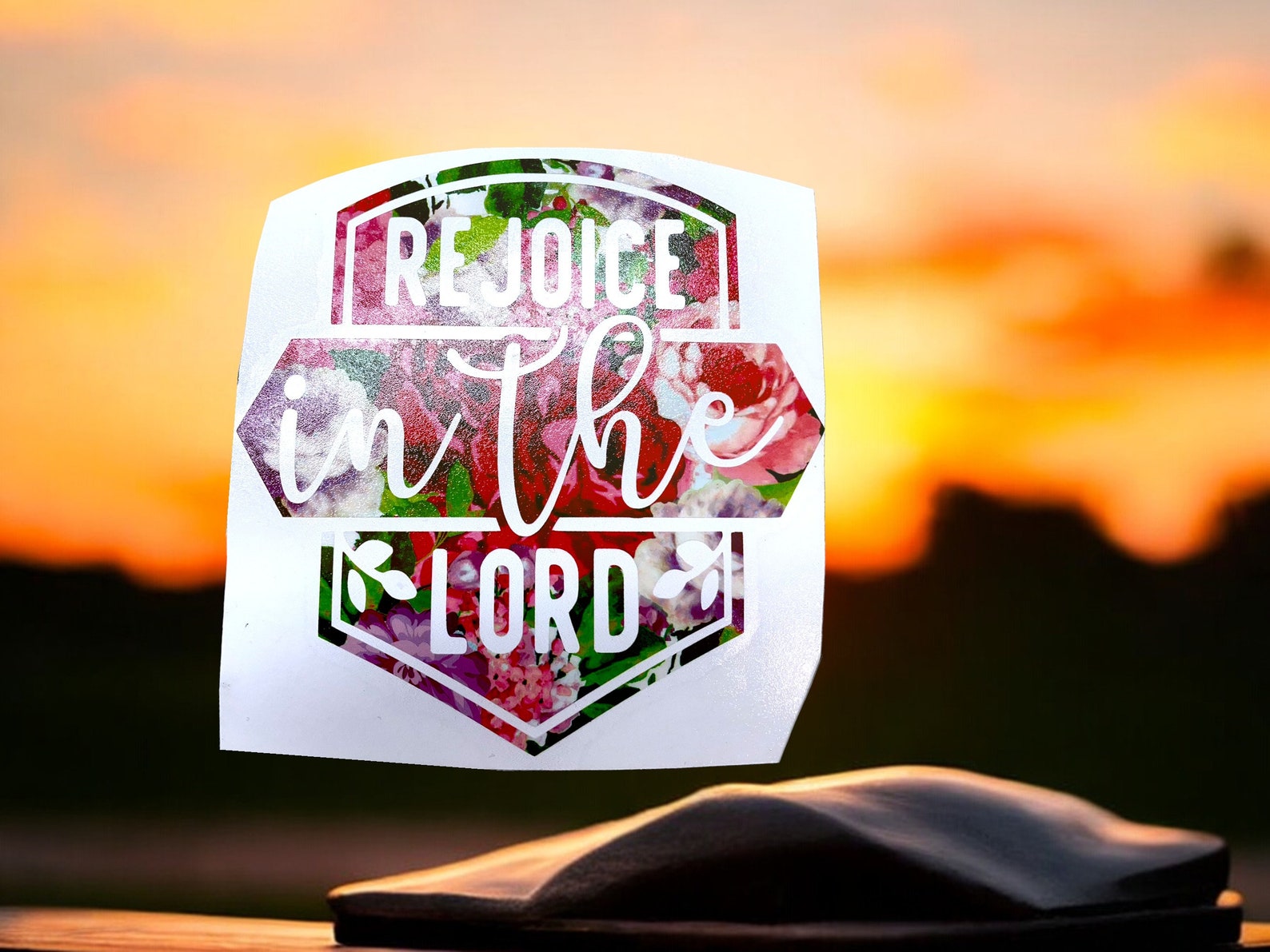 Rejoice in the Lord Custom Decal Laptop Cup Auto Window - Etsy