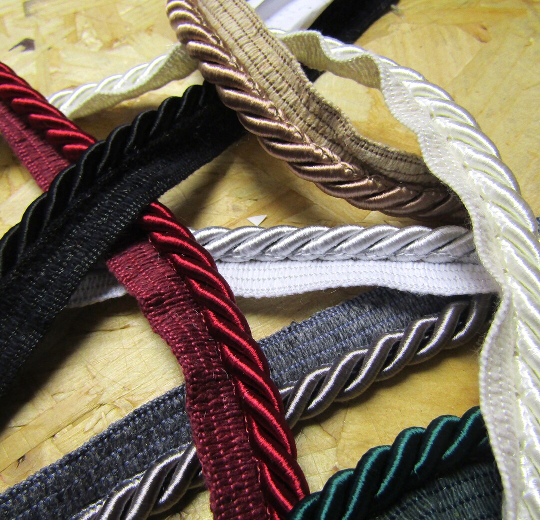 Thick 8mm Upholstery Piping Cord 8mm Flanged Piping Cord Upholstery ...