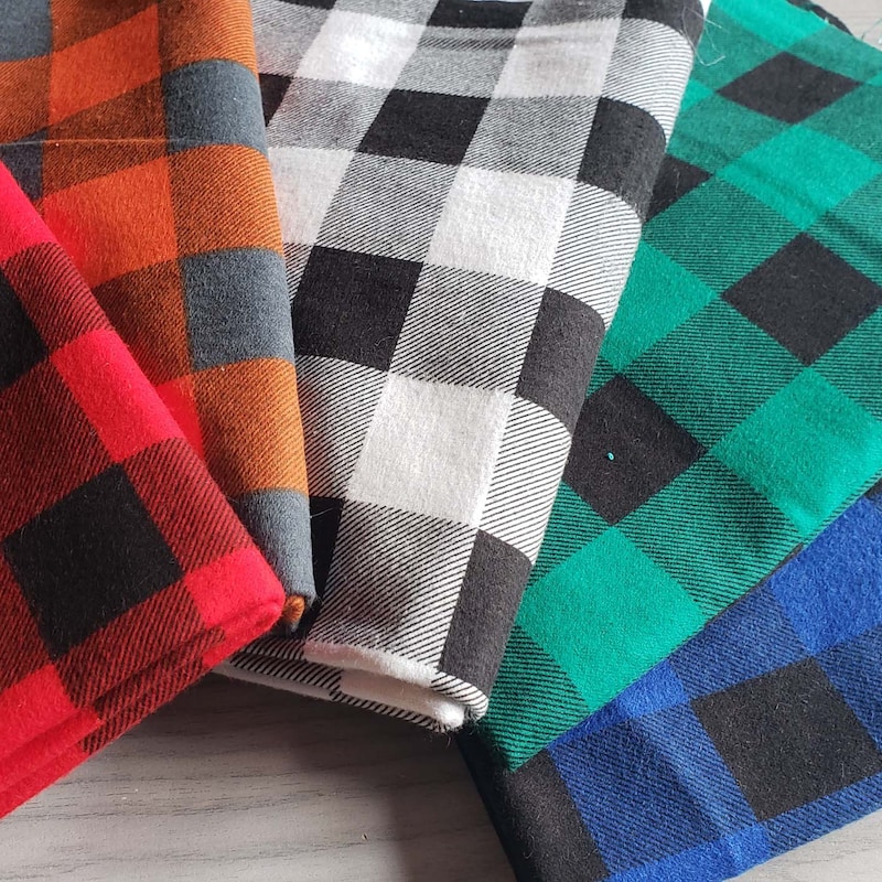 Plaid Flannel Fabric - Etsy