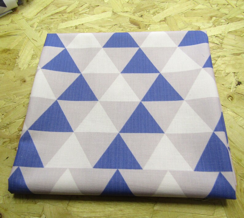 Triangles Pattern 100% Cotton Fabric Optional Colors Medium | Etsy