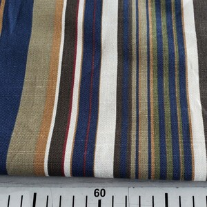 100% Linen Fabric Multicolor Stripes Fabric Textured Fabric Medium ...