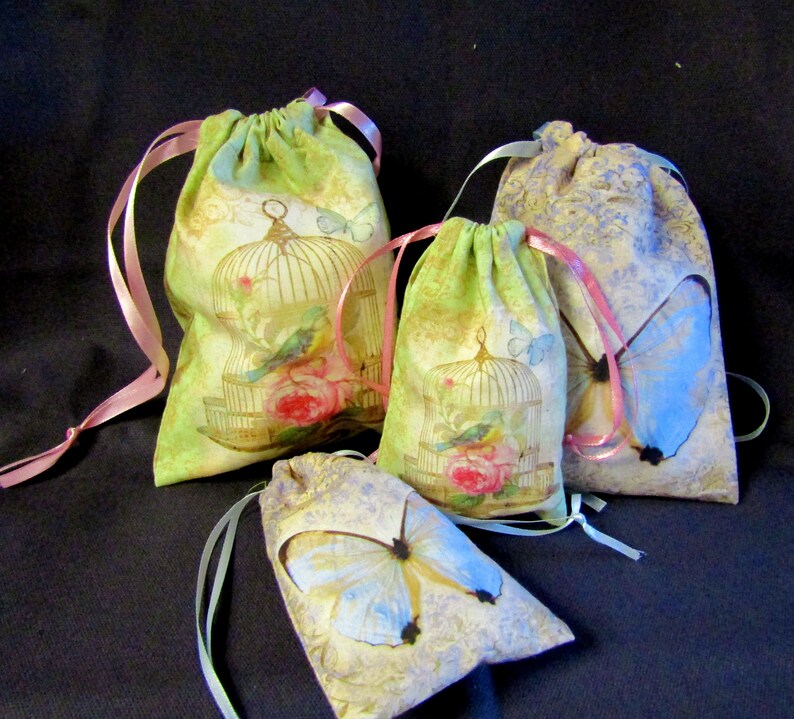 Small Decorative Shabby Chic Print Pouch Treasure Pouch - Etsy UK