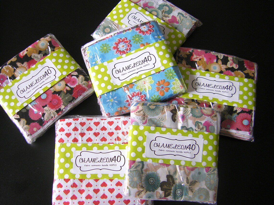 100% Cotton Fabric Square Bundle Chameleon Optional Sizes - Etsy