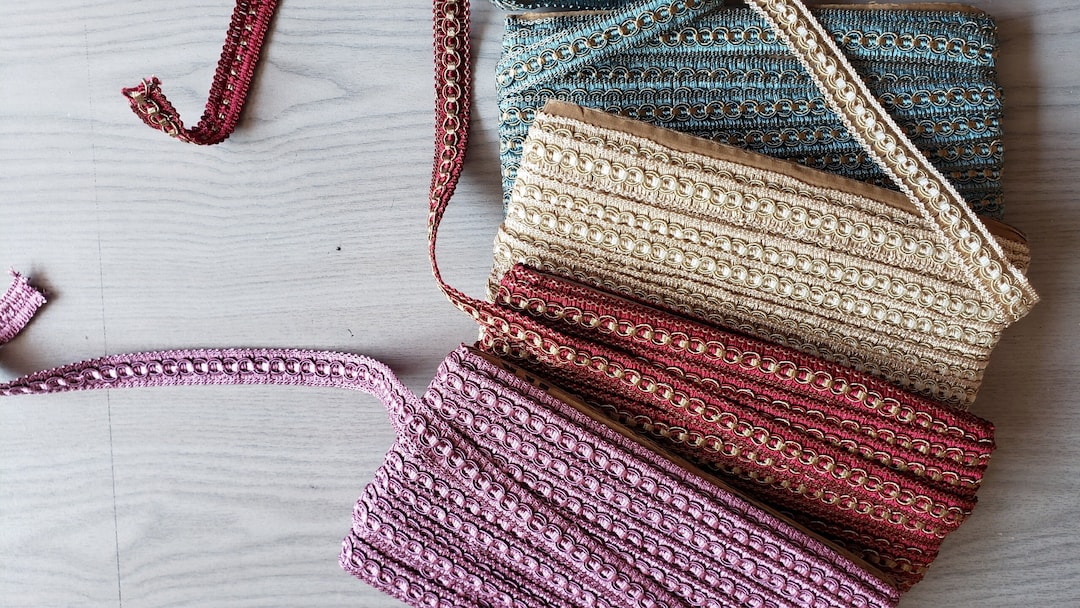 Two- Colour Silky Gimp 20mm Braid Upholstery Edging Trim Chair ...