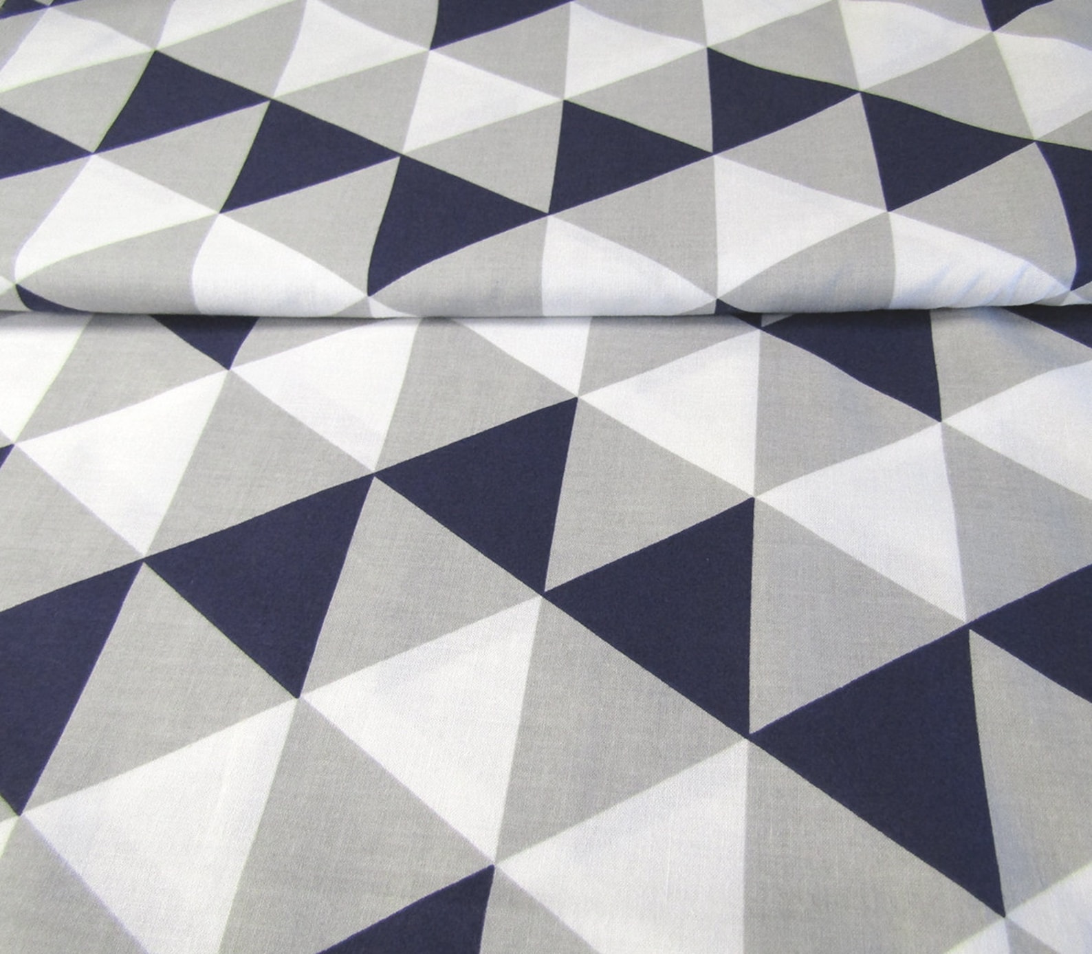 Triangles Pattern 100% Cotton Fabric Optional Colors Medium - Etsy