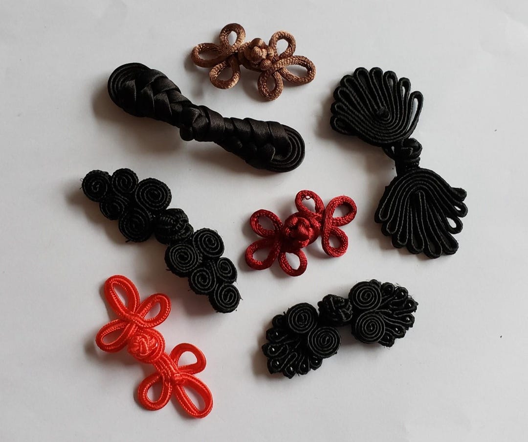 Frog Fastener Black Button Knots Frog Buttons Chinese Frog Closures ...