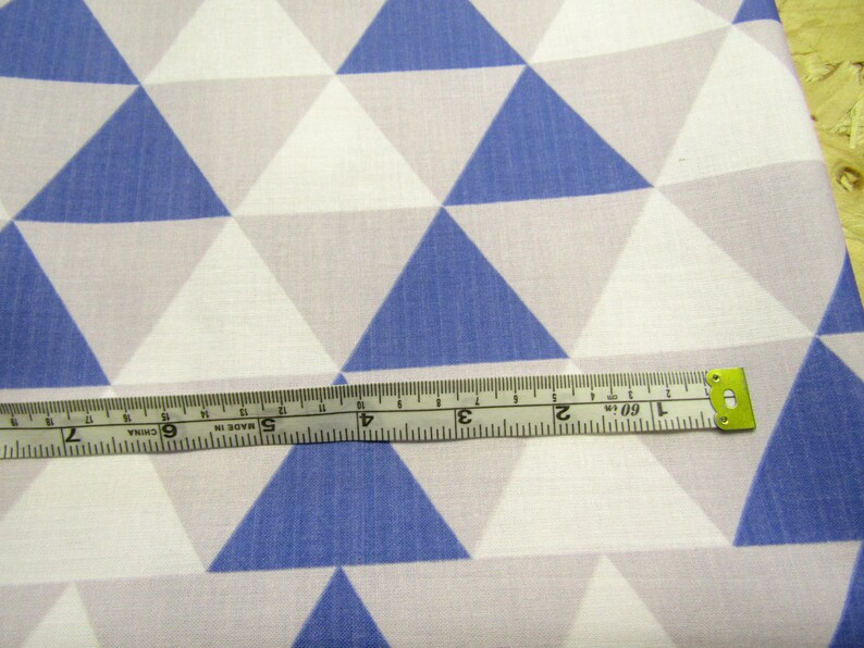Triangles Pattern 100% Cotton Fabric Optional Colors Medium | Etsy