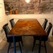 Rusted Steel Dining Table: Industrial Minimalist Design With Black Legs ...